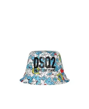 Dsquared2 Logo Bucket Hat - Blue