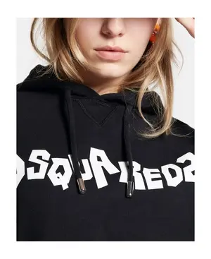Dsquared2 Logo Printed Drawstring Hoodie