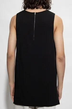 JIL SANDER Half-zipped Round-neck Long Tank Top