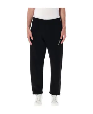 Neil Barrett Embroidered-logo Jogging Trousers - Black