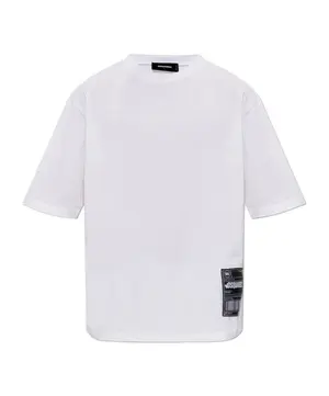 Dsquared2 Logo Patch Crewneck T-shirt - White