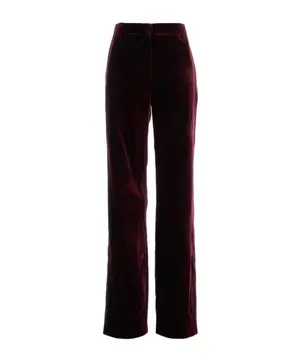 Versace Liquid Velvet Straight-leg Pants