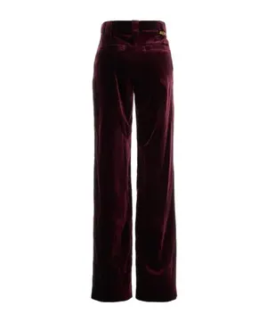 Versace Liquid Velvet Straight-leg Pants