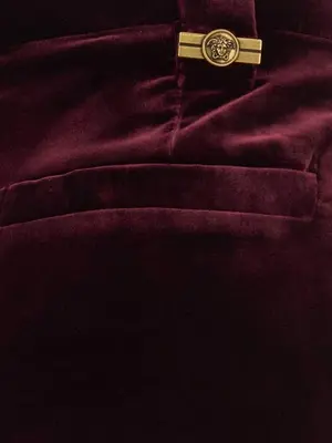 Versace Liquid Velvet Straight-leg Pants