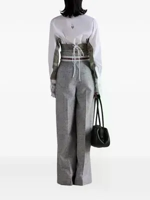 Antonio Marras Bustier-waist Wide-leg Trousers