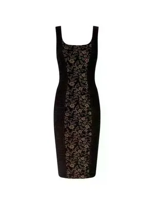 Antonio Marras Floral-panelled Sleeveless Midi Dress