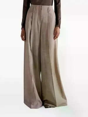 Antonio Marras Pleated Wide-leg Palazzo Pants - Neutrals