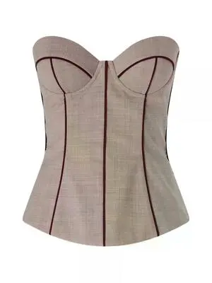 ANTONIO MARRAS Piping-detail Corset Top