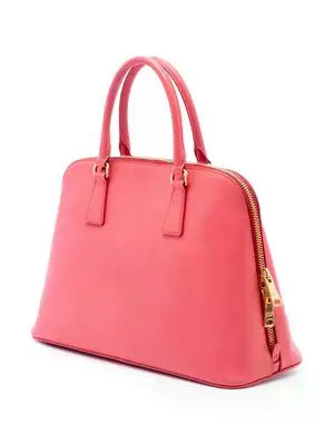 Prada 2013-2026 Large Saffiano Lux Promenade Satchel - Pink