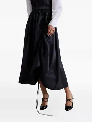 Antonio Marras Ruched Taffeta Midi Skirt