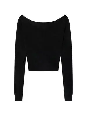 Gimaguas Sanvi Off-shoulder Sweater - Black