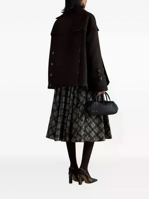 Antonio Marras Crinkled Check-pattern Midi Skirt