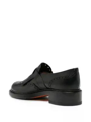 Santoni Fringe-detail Brogue Loafers