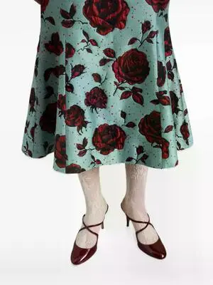 Antonio Marras Rose-jacquard Mermaid Midi Skirt