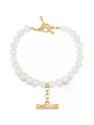 DOWER & HALL Nomad Pearl T-bar Bracelet - Gold