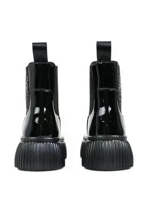Karl Lagerfeld Kreeper Crystal-embellished Chelsea Boots