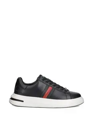 Guess Elba Genuine Leather Sneakers - Black