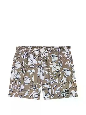 BOSS Printed Swim Shorts - Neutrals