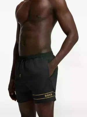 BOSS Swim Shorts With Foil-print Logo