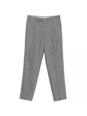PT TORINO Samuel Pleated-detail Tailored Trousers - Grey