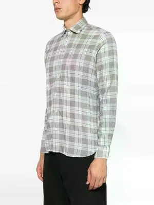 Fil Noir Roma Check-pattern Cotton Shirt