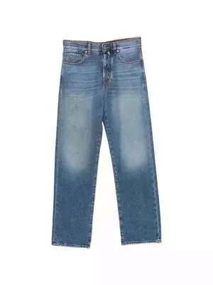 JACOB COHЁN Chris Faded-effect Straight-leg Jeans - Blue