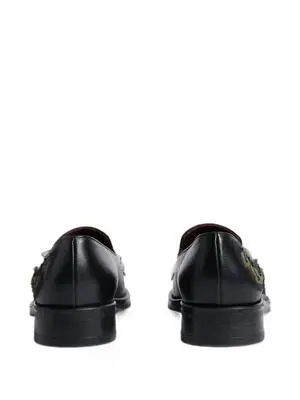 Antonio Marras Floral-embroidered Sequin-embellished Loafers