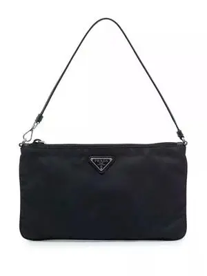Prada 2019-2026 Mini Re Nylon Pochette Shoulder Bag - Black