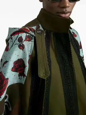 Antonio Marras Rose-jacquard Hooded Parka