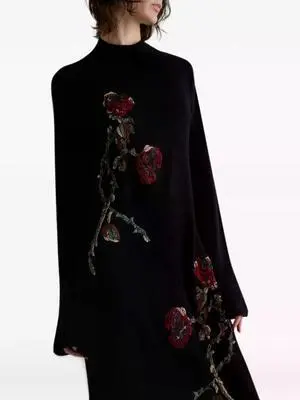 Antonio Marras Embroidered Open-back Maxi Dress