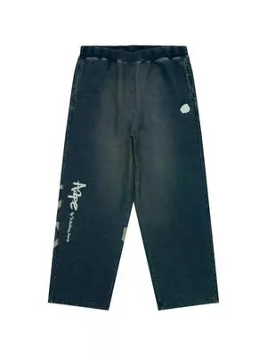 AAPE BY *A BATHING APE Main Logo-print Trousers