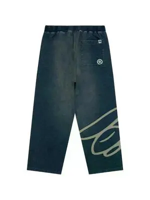 AAPE BY *A BATHING APE Main Logo-print Trousers