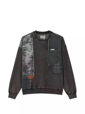 MUSIUM DIV. Patchwork Long-sleeve Sweatshirt - Grey