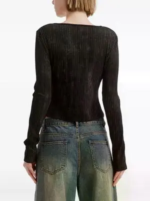 B+AB Ribbed-knit Long-sleeve Sweater