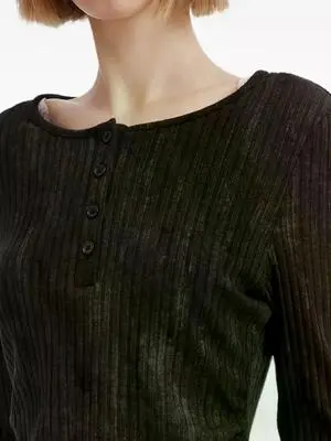 B+AB Ribbed-knit Long-sleeve Sweater
