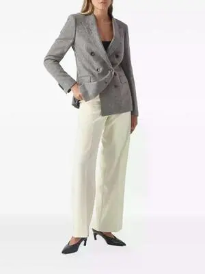Tagliatore Herringbone Double-breasted Blazer - Grey