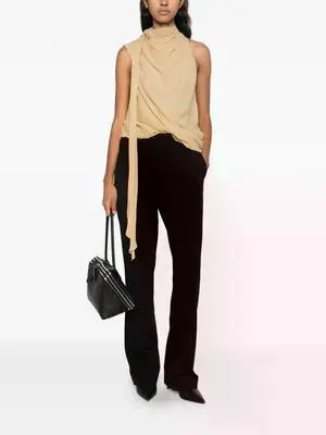 Pinko Polygala Elasticated-waistband Trousers - Black