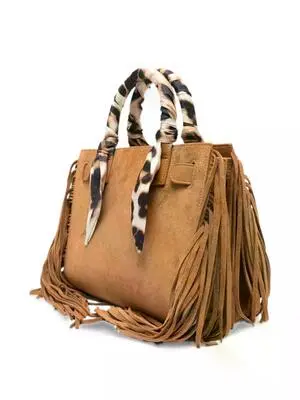 RUE MADAM PARIS Mini Canyon Fringed Tote Bag