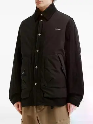 Izzue Corduroy-collar Layered Jacket