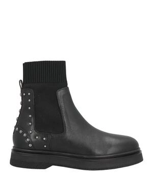 APEPAZZA Ankle Boots Size Leather, Textile Fibers - Black