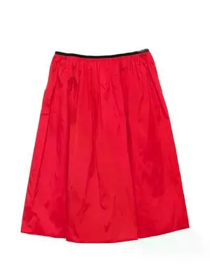 DEPARTMENT 5 Cate Pleated Elasticated Midi Skirt - Red