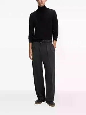 BOSS By Beckham Relaxed-fit Pants In Italian Wool