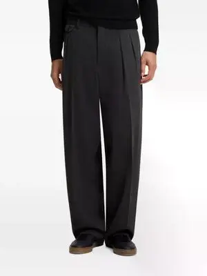 BOSS By Beckham Relaxed-fit Pants In Italian Wool