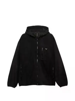 Prada Fleece Blouson Jacket - Black