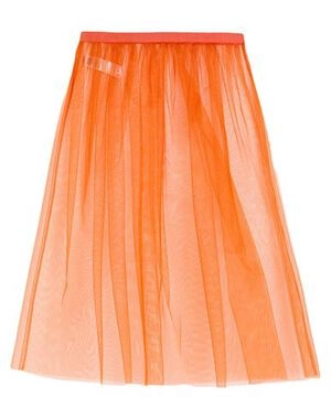Malìparmi Midi Skirt Size Polyamide - Orange