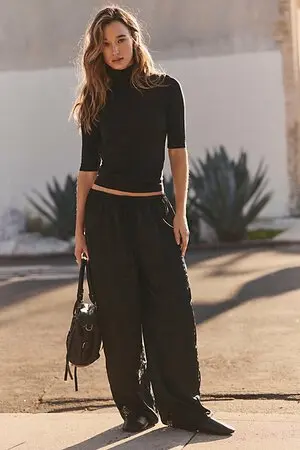 Free People Cloud Kiss Pants - Black