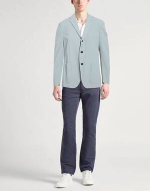 Eleventy Blazer Size Polyurethane, Cotton - Grey