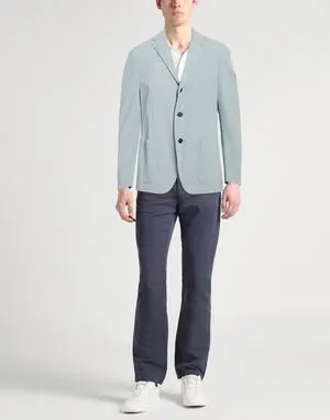 Eleventy Blazer Size Polyurethane, Cotton - Grey