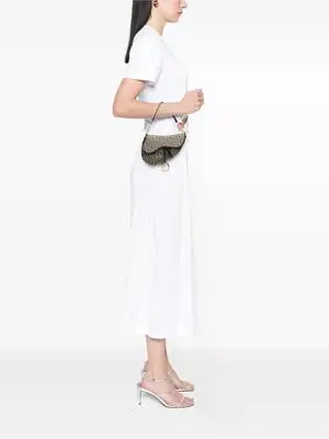 Dior 2000 Oblique Canvas Saddle Bag Shoulder Bag