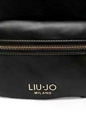 Liu Jo Logo-plaque Pebbled-leather Backpack